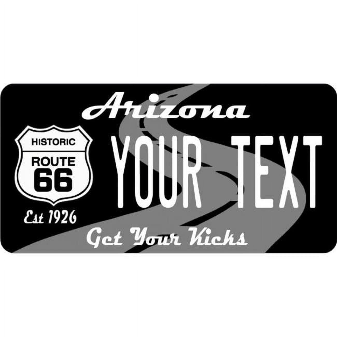 212 Main LPO5998 Arizona Route 66 Personalized Photo License Plate ...