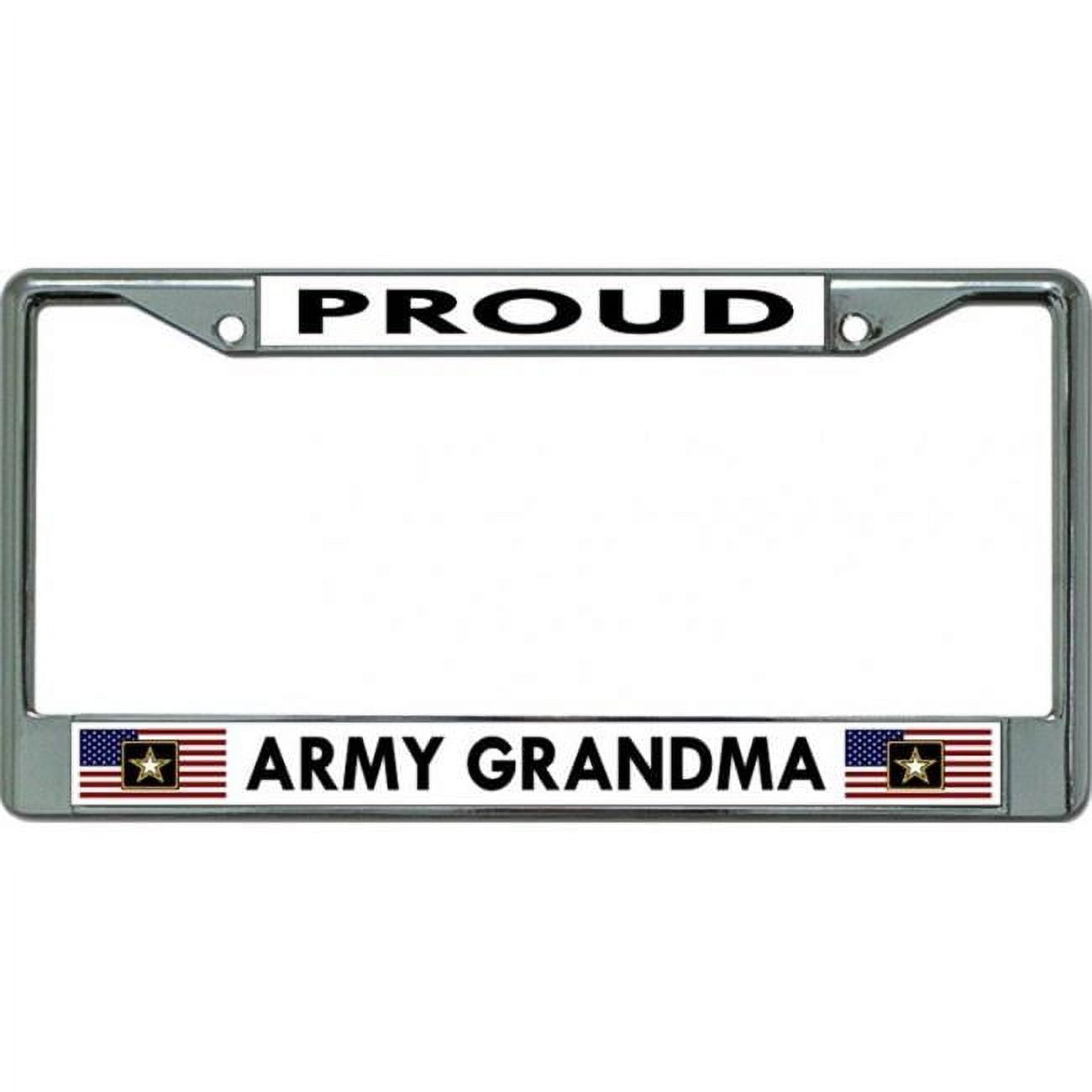 212 Main LPO6110 6 x 12 in. Proud Army Grandma Chrome License Plate ...