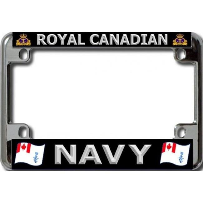 Royal Canadian Navy Chrome Motorcycle License Plate Frame - Walmart.com