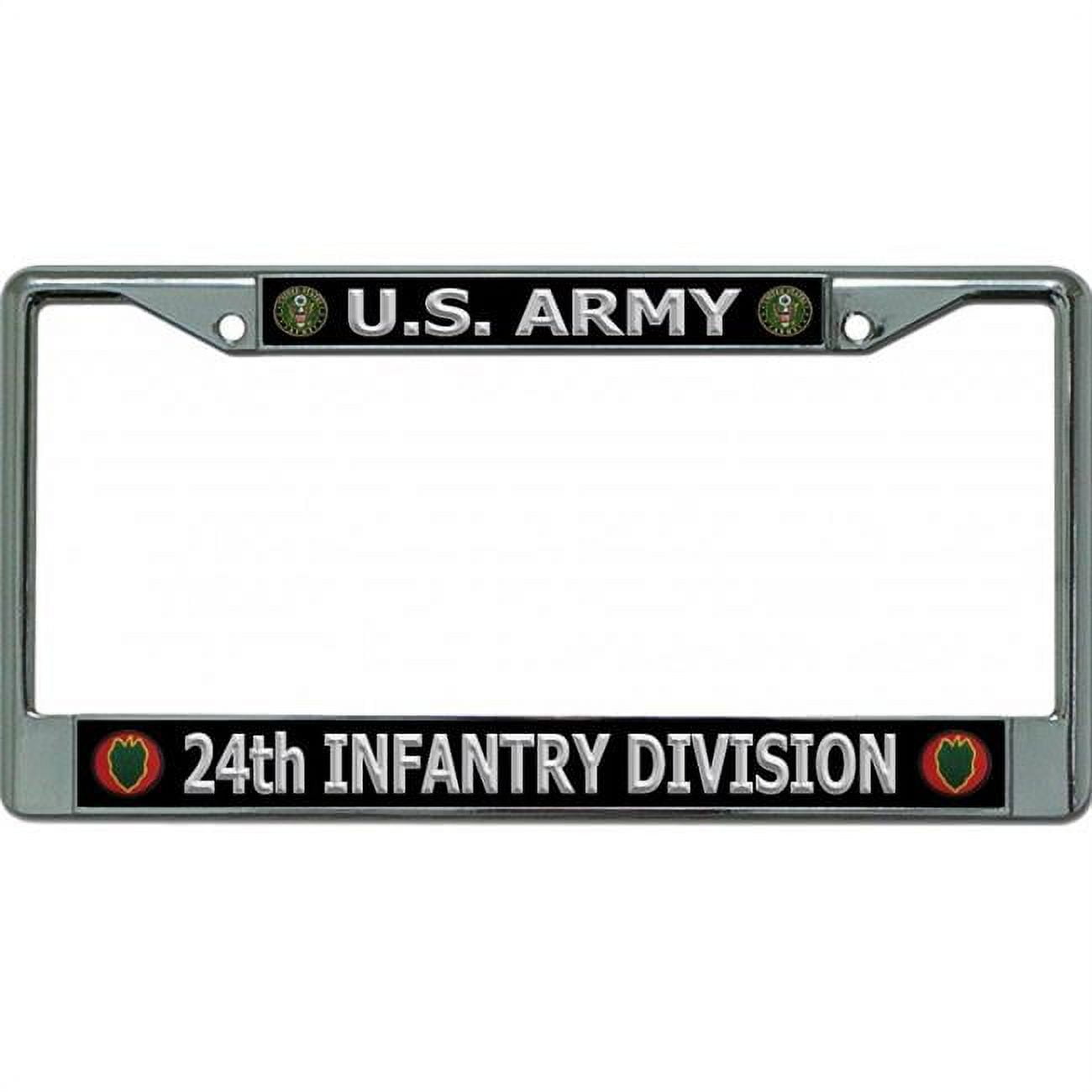 212 Main LPO6337 6 x 12 in. U.S. Army 24th Infantry Division Chrome ...