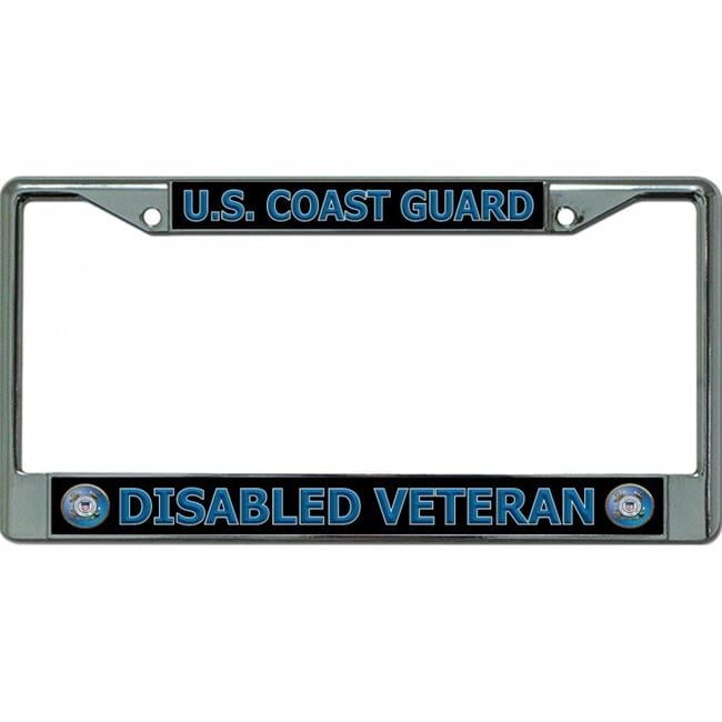 212 Main LPO6497 6 x 12 in. U.S. Coast Guard Disabled Veteran Chrome ...