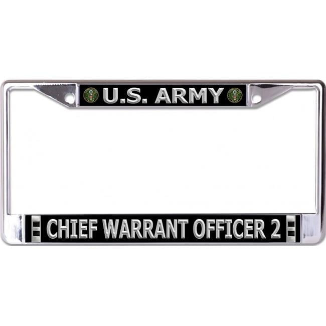 U.S. Army Chief Warrant Officer 2 Chrome License Plate Frame - Walmart.com