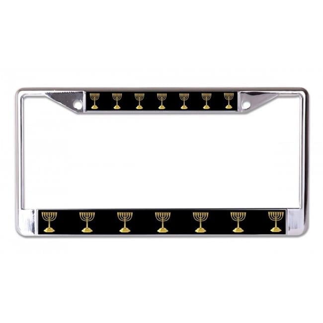 Menorah Chrome License Plate Frame - Walmart.com