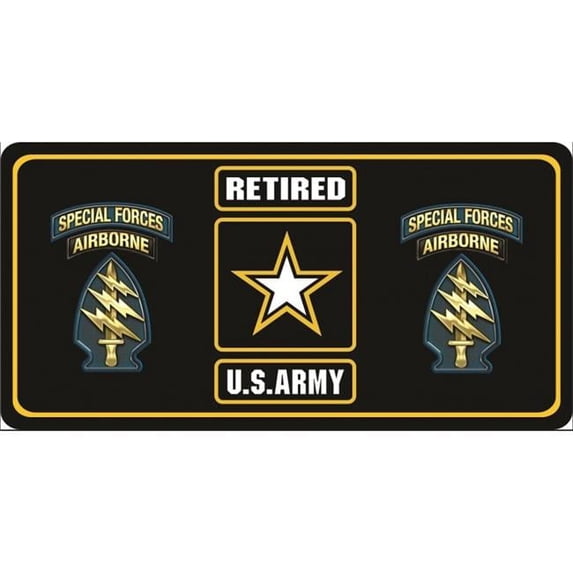 U.S. Army Retired Special Forces #2 Photo License Plate - Walmart.com