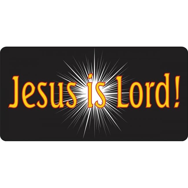 212 Main LPO6958 6 x 12 in. Jesus is Lord on Black Photo License Plate ...