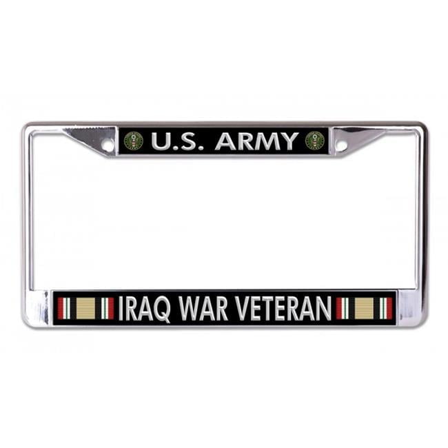 U.S. Army Iraq War Veteran Chrome License Plate Frame - Walmart.com