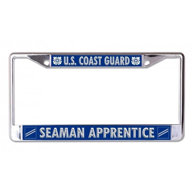 U.S. Coast Guard Seaman Apprentice Chrome License Plate Frame - Walmart.com