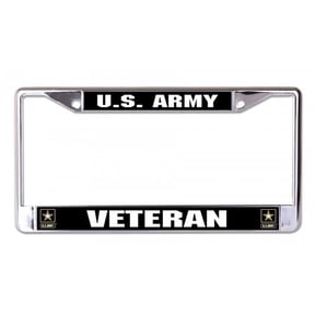 Woman Veteran U.S. Army Chrome License Plate Frame - Walmart.com