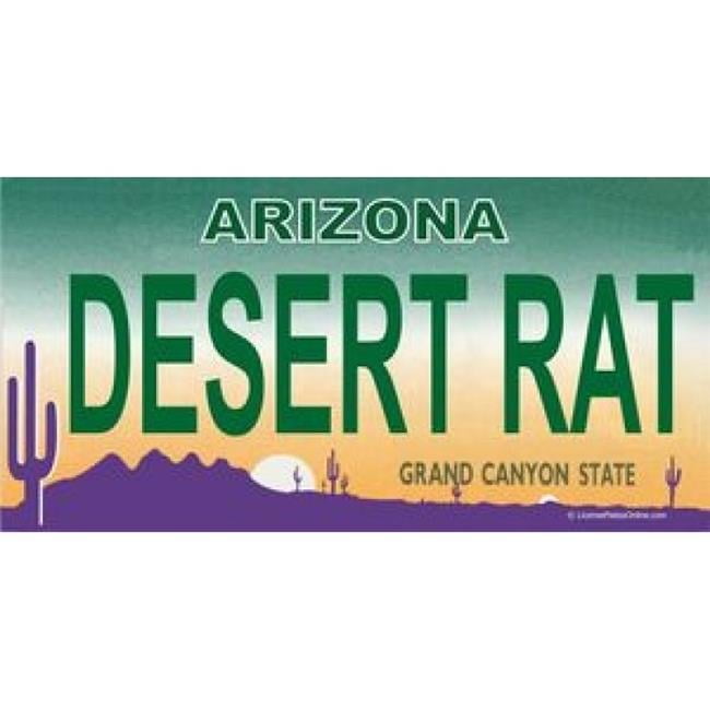 212 Main LPO808 AZ Desert Rat Photo License Plate - Walmart.com