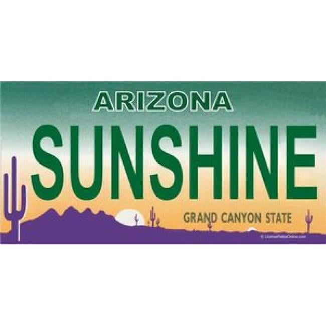 212 Main LPO814 AZ Sunshine Photo License Plate - Walmart.com