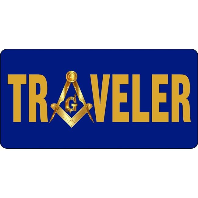 212 Main LPO8178 6 x 12 in. Traveler with Masonic Logo Blue Photo ...