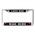 212 Main LPO8277 6 x 12 in. Lady Bug Ride Chrome License Plate Frame ...
