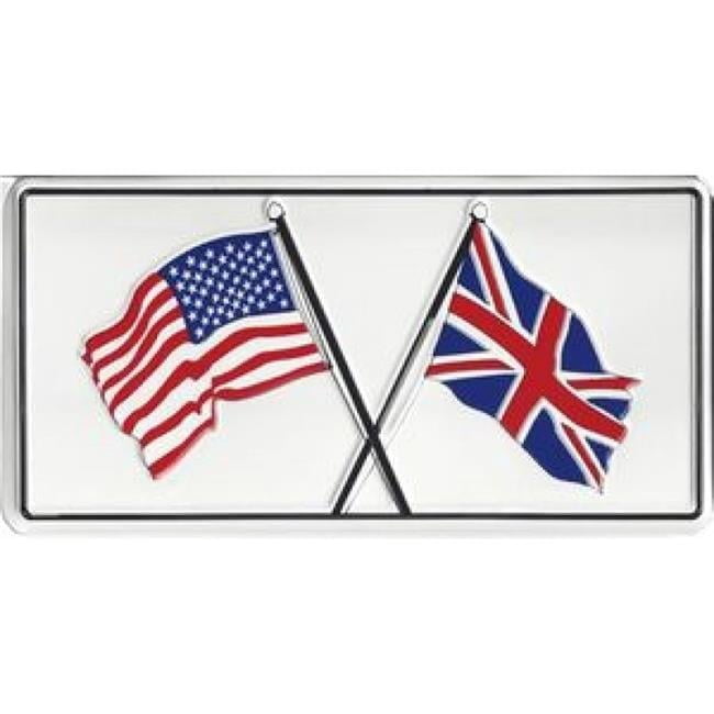 American/British Flags Photo License Plate - Walmart.com