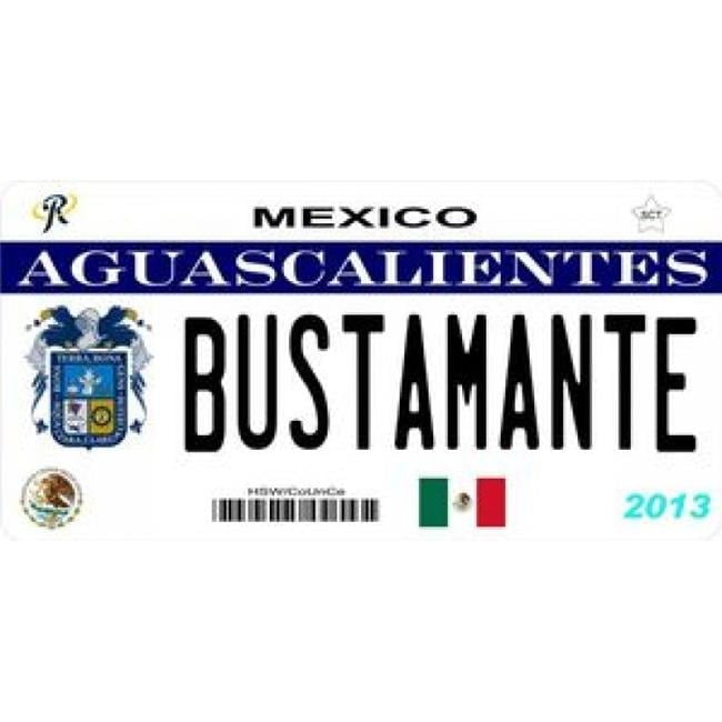212 Main LPO885 Mexico Aguascalientes Photo License Plate - Walmart.com