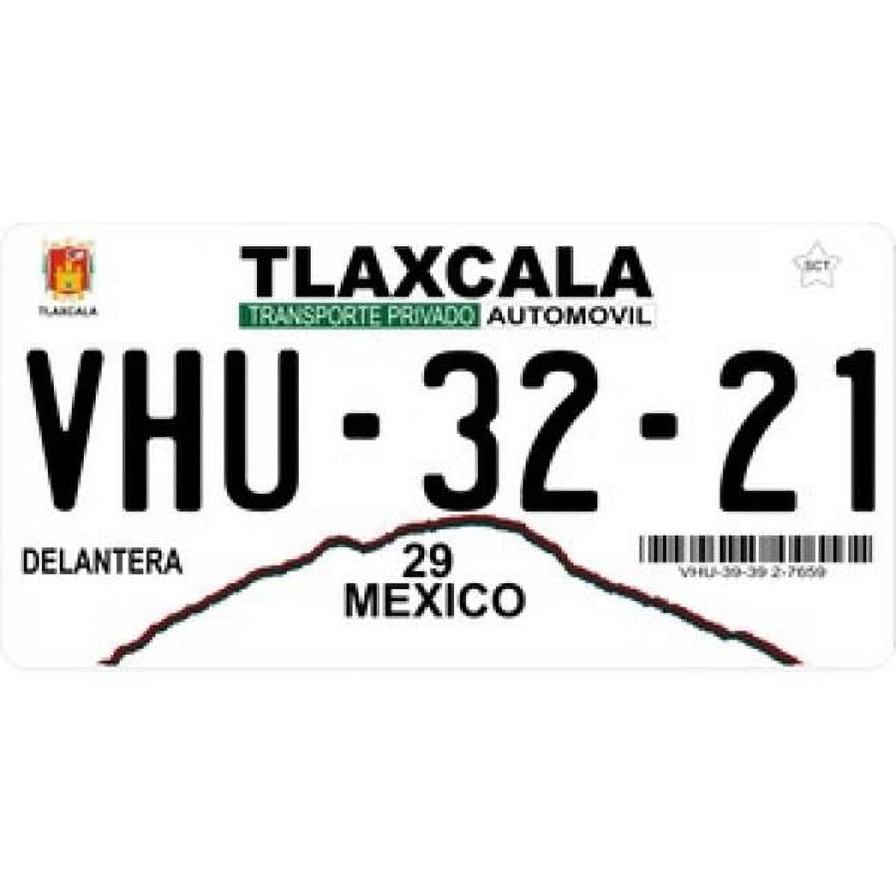 212 Main LPO913 Mexico Tlaxcala Photo License Plate - Walmart.com