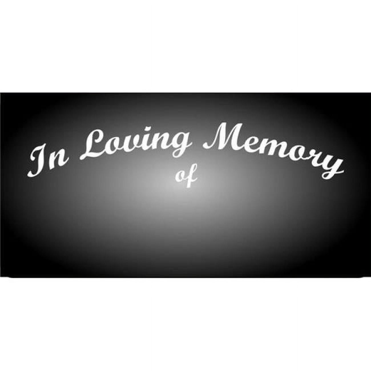 212 Main LPO935 In Loving Memory Photo License Plate, Free ...