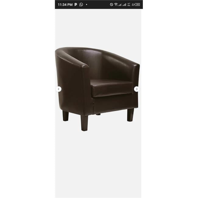 212 Main Leather tub chair Faux leather Tub Chair Armchair club Chair ...