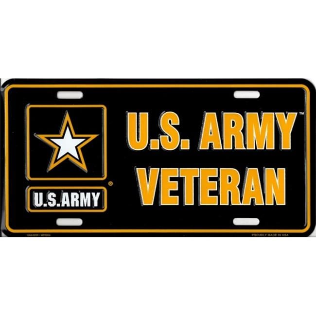 Us Army Veteran License Plate