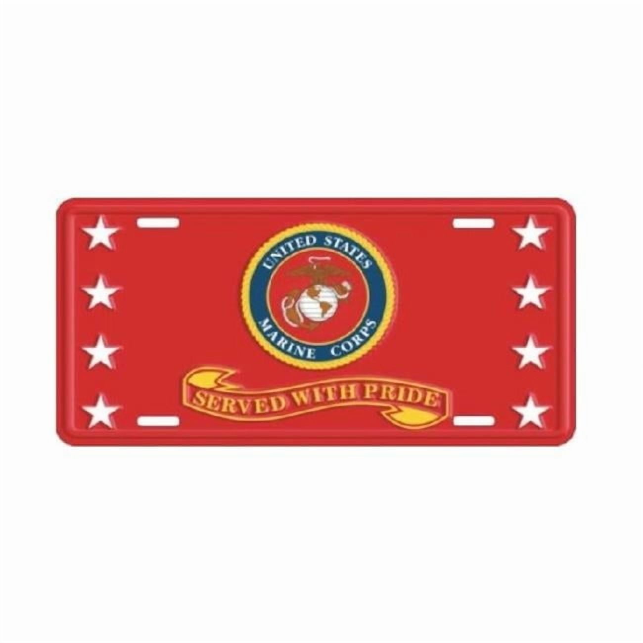 212 Main MP9072 6 x 12 in. U.S. Marine Corps Served with Pride Metal ...