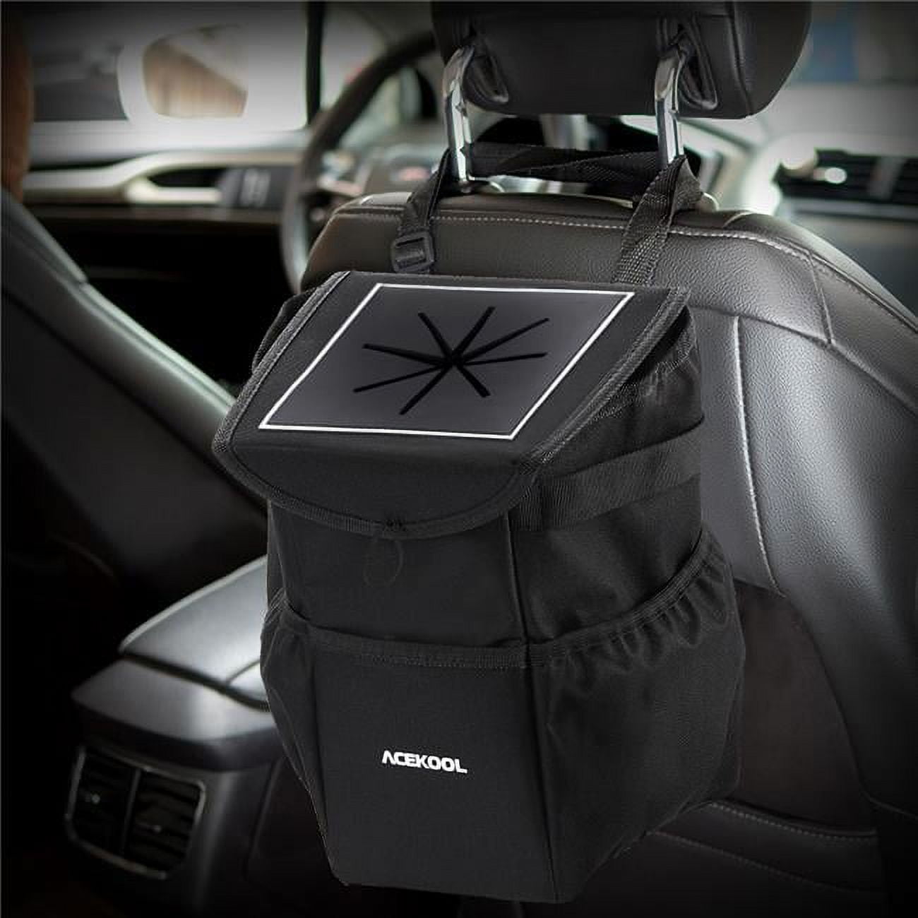 212 Main PAU-00JD94E8-US Acekool Portable Outdoor Leak Proof Car Trash ...