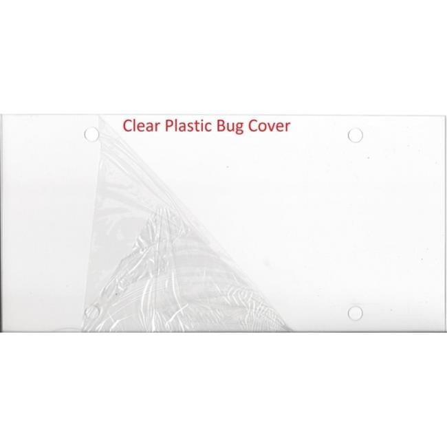 212 Main PSSPLCVR 6 x 12 in. Clear Plastic License Plate Bug Cover ...