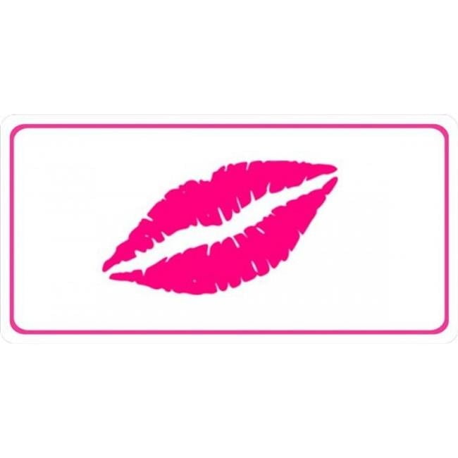 212 Main Pink Lips Photo License Plate - Walmart.com