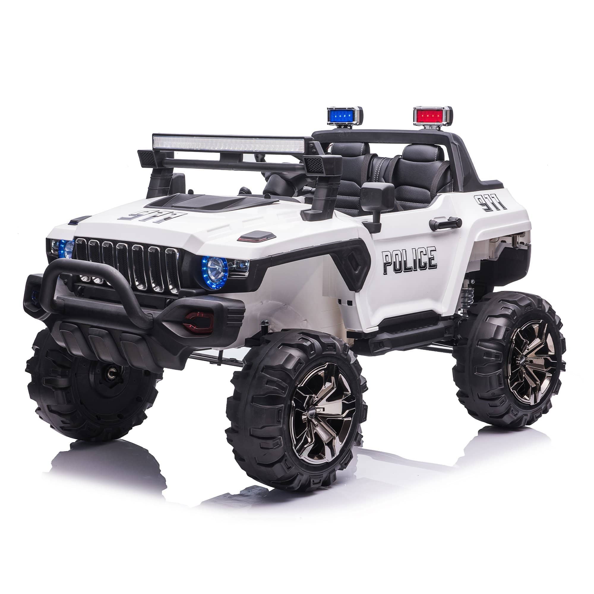 12V Freddo Toys Police Truck 2 Seater Ride on - Walmart.com