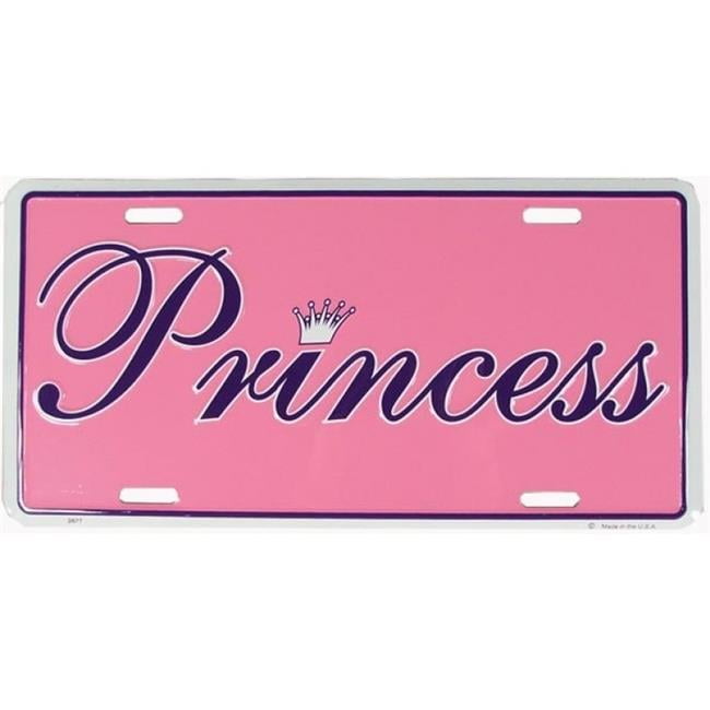 Pink Princess License Plate - Walmart.com