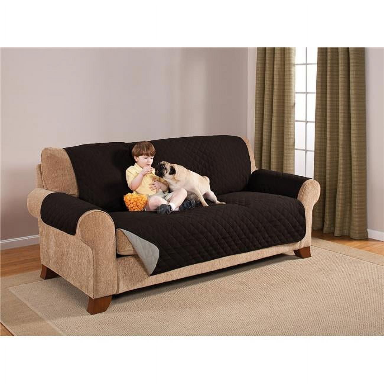 212 Main SBT-102 Sofa Furniture Protector, Black & Grey - Walmart.com