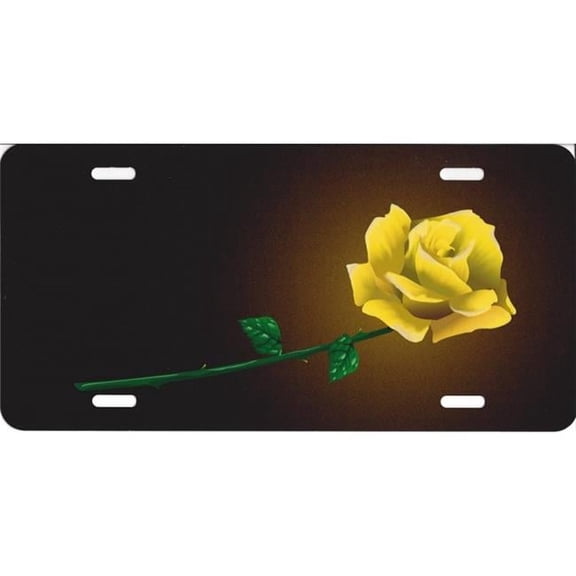 Yellow License Plate