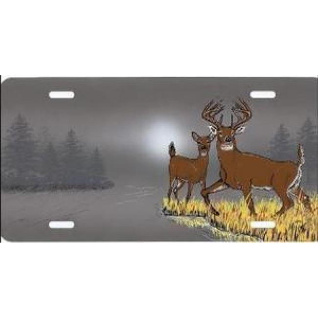 212 Main SM376 6 x 12 in. Deer Airbrush License Plate, Free ...