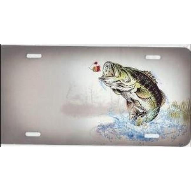 Bass Jumping Offset Airbrush License Plate Free Names on Air Brush ...