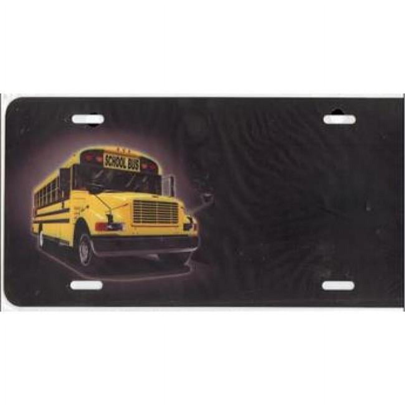 212 Main SM659 6 x 12 in. School Bus Airbrush License Plate, Free ...