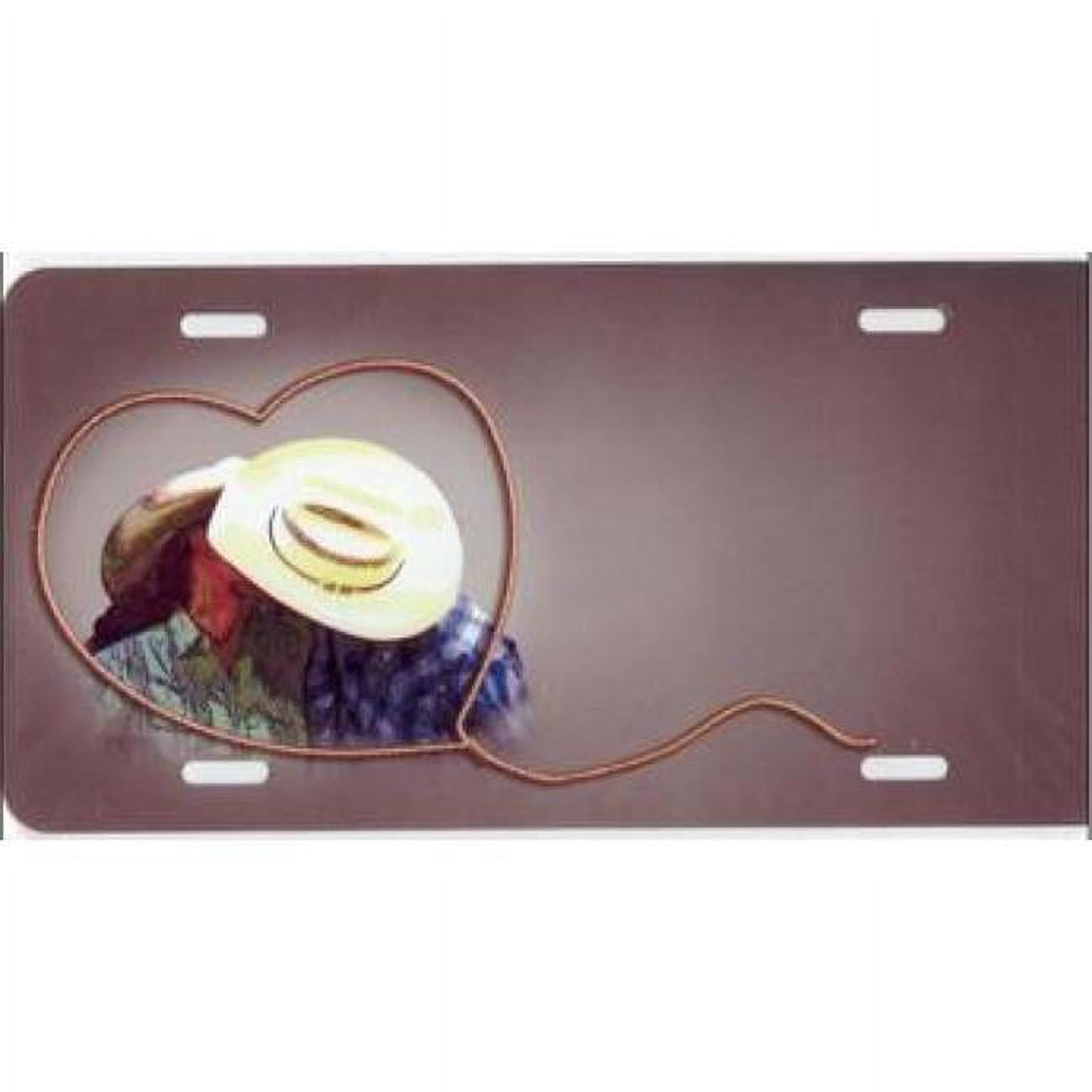 Cowboy and Cowgirl Kissing Airbrush License Plate Free Names on Air ...