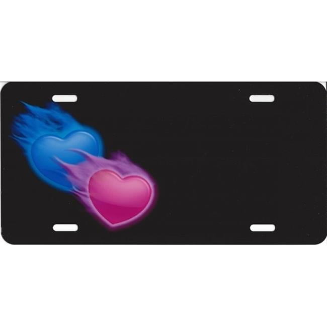 212 Main SM697 6 x 12 in. Offset Hearts License Plate - Walmart.com
