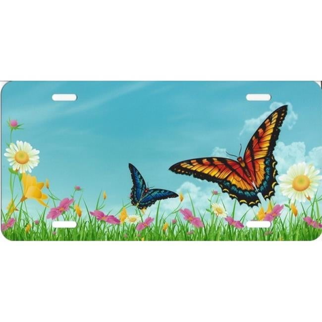 212 Main SM898 6 x 12 in. Butterflies in Field License Plate - Walmart.com