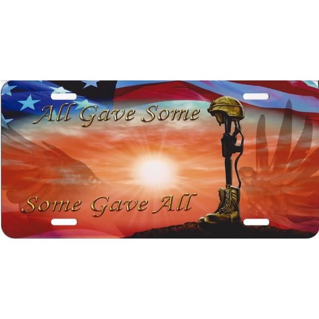 212 Main SM911 6 x 12 in. All Gave Some Some Gave All License Plate ...