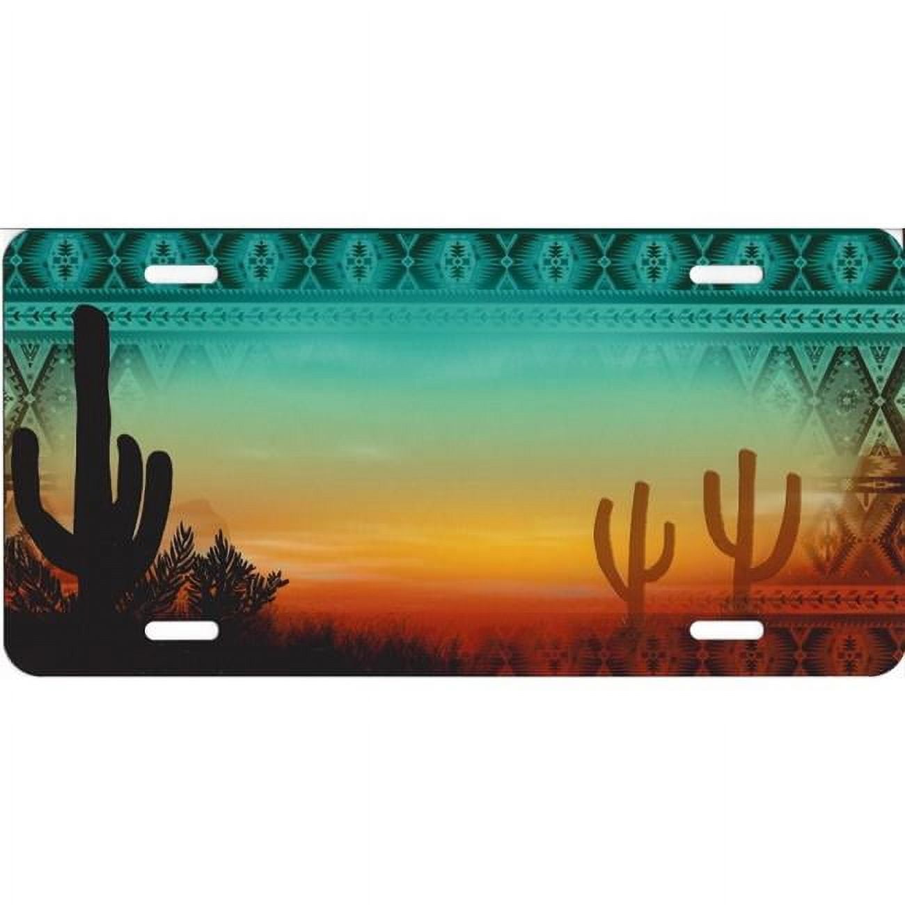 212 Main SM914 6 x 12 in. Sunset Cactus Design License Plate - Walmart.com