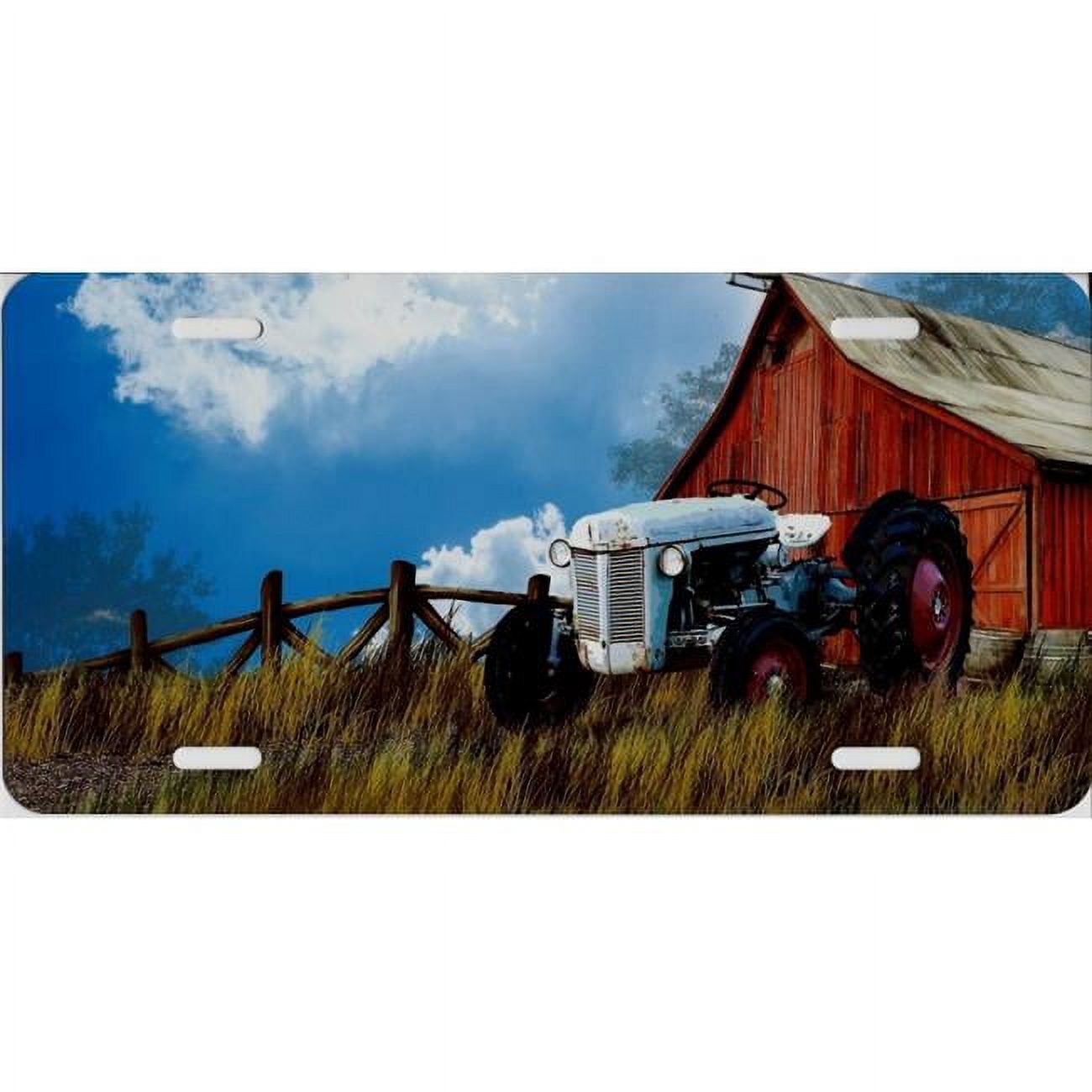 212 Main SM935 6 x 12 in. Barn with Tractor License Plate - Walmart.com