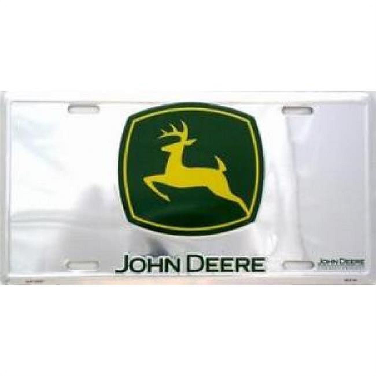 212 Main SUP50091 6 x 12 in. John Deere Green & Chrome License Plate ...