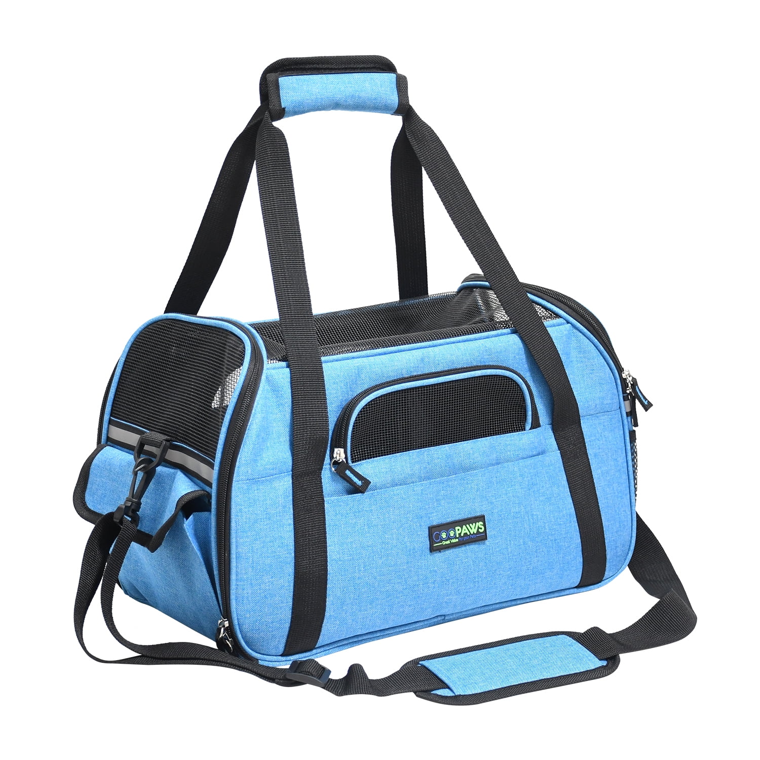 212 Main Small Soft-Sided Pet Carrier with Removable Pad, Turquoise, 15 ...