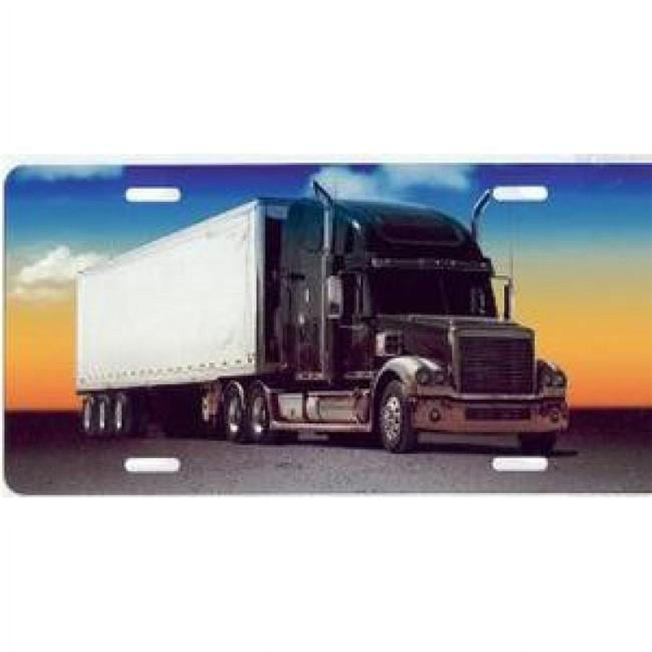 212 Main T2152D 6 x 12 in. Full Color Semi Truck License Plate, Free ...