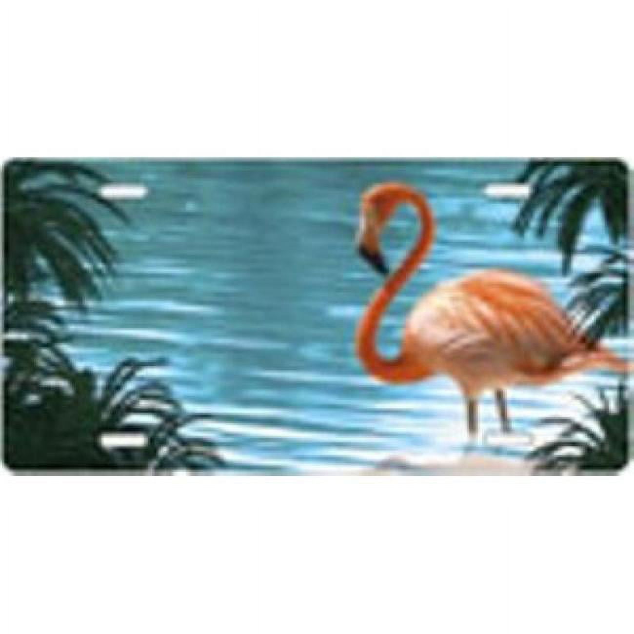 212 Main T2242PF 6 x 12 in. Pink Flamingo License Plate, Free ...