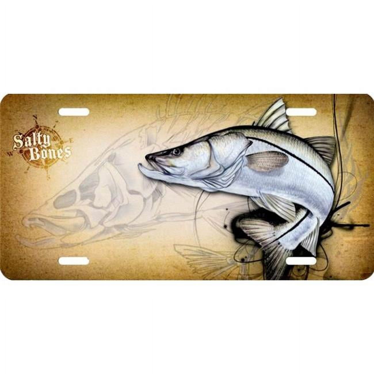212 Main T2476SK 6 x 12 in. Snook Fish No.2 License Plate - Walmart.com