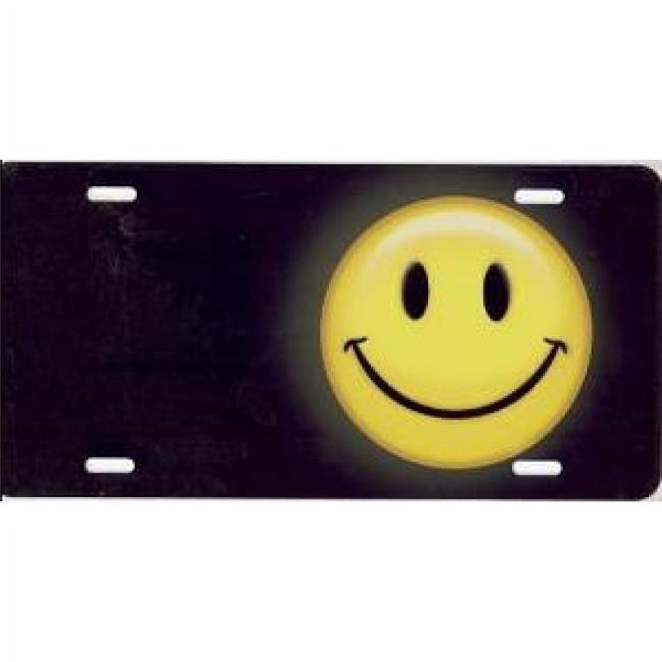 212 Main T3071Z 6 x 12 in. Smiley Face Offset on License Plate, Free ...