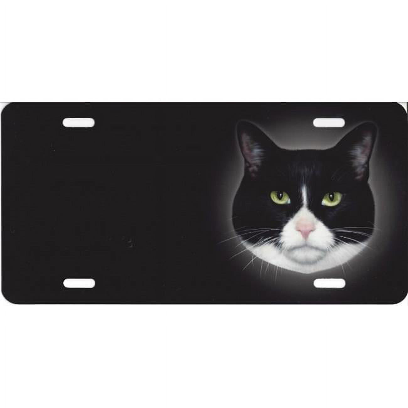 212 Main T3355Z 6 x 12 in. Black & White Offset Cat License Plate ...