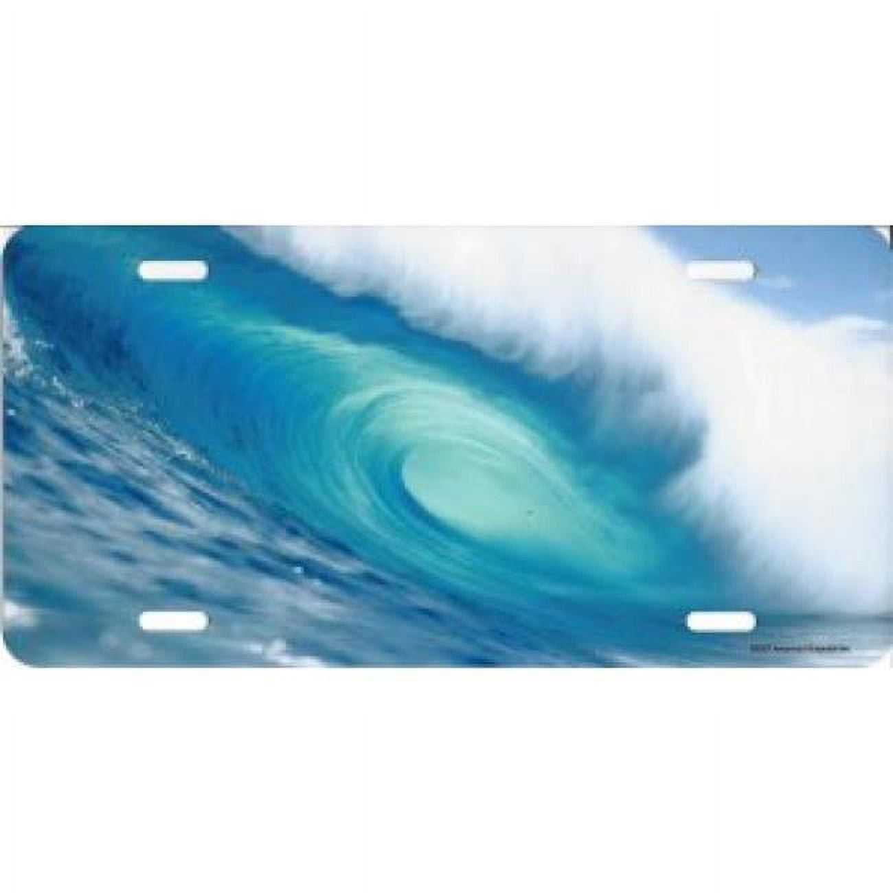 212 Main T9094B 6 x 12 in. Blue Ocean Wave License Plate, Free ...