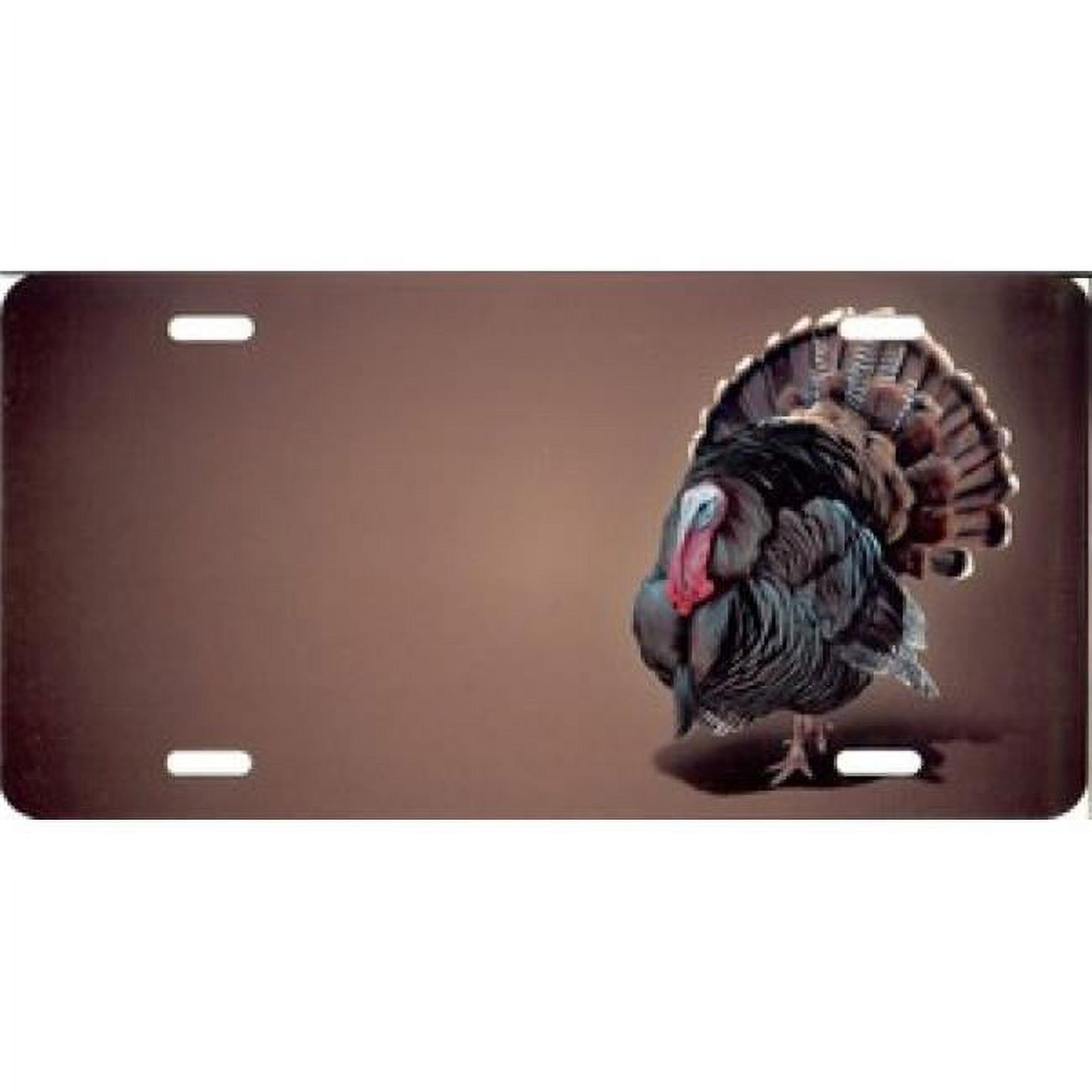 212 Main T9102MO 6 x 12 in. Turkey on Mocha License Plate, Free ...