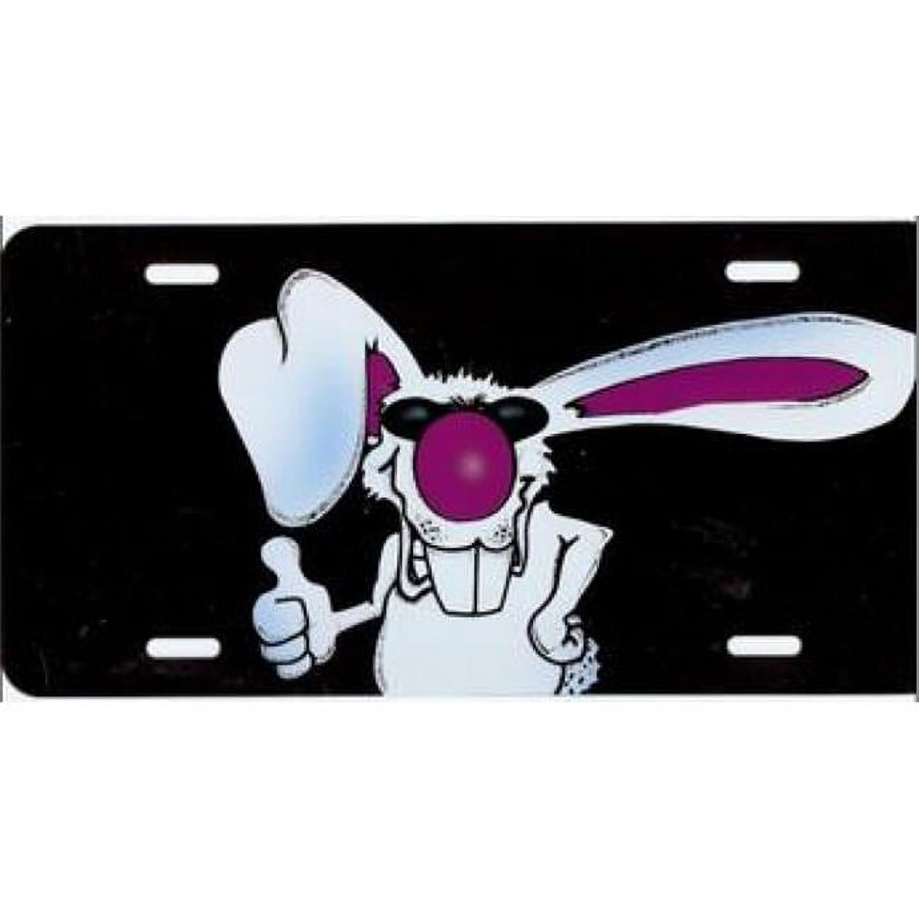 212 Main T9201Z 6 x 12 in. Cartoon Rabbit Centered Airbrush License ...