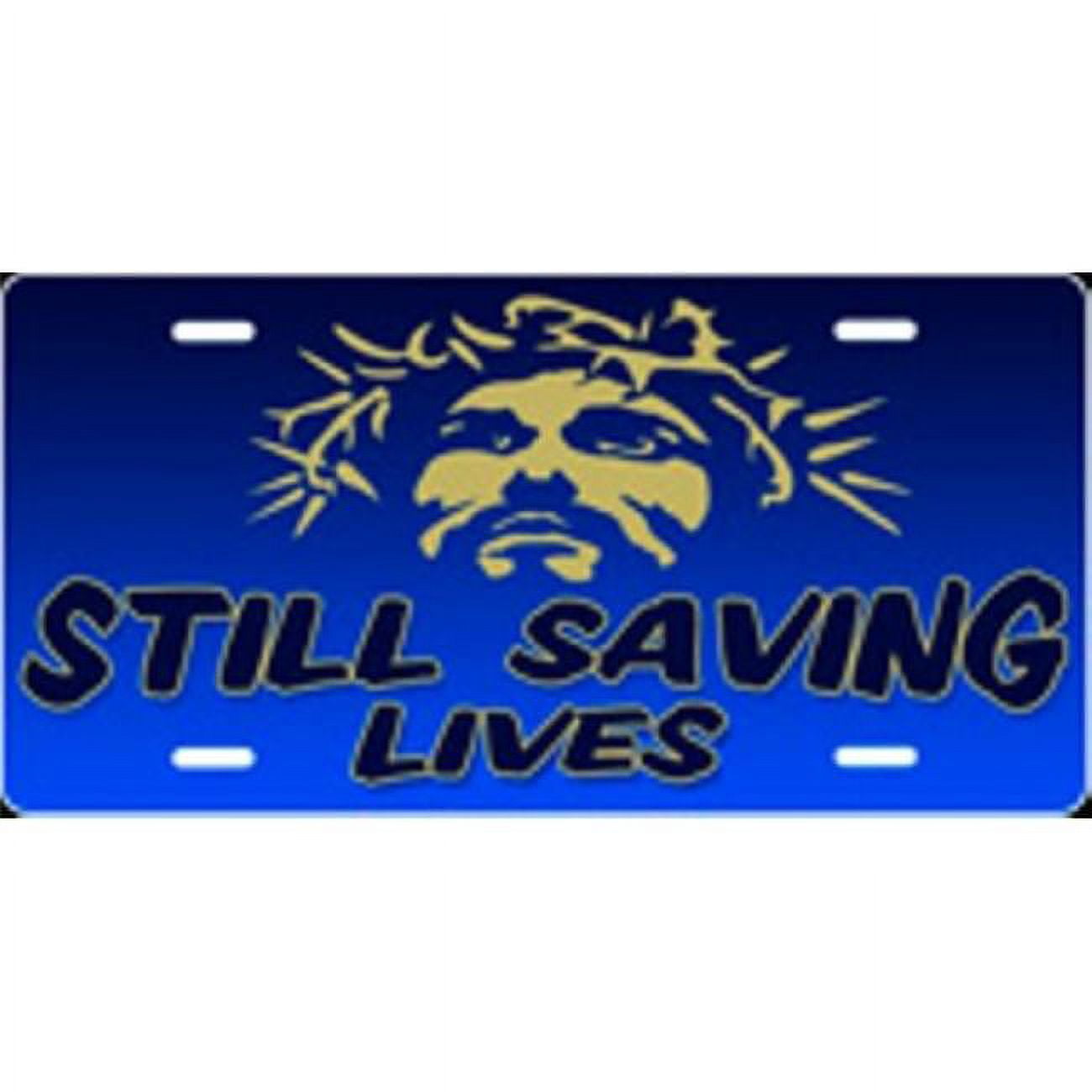 212 Main T9313B 6 x 12 in. Jesus Still Saving Lives Blue License Plate ...